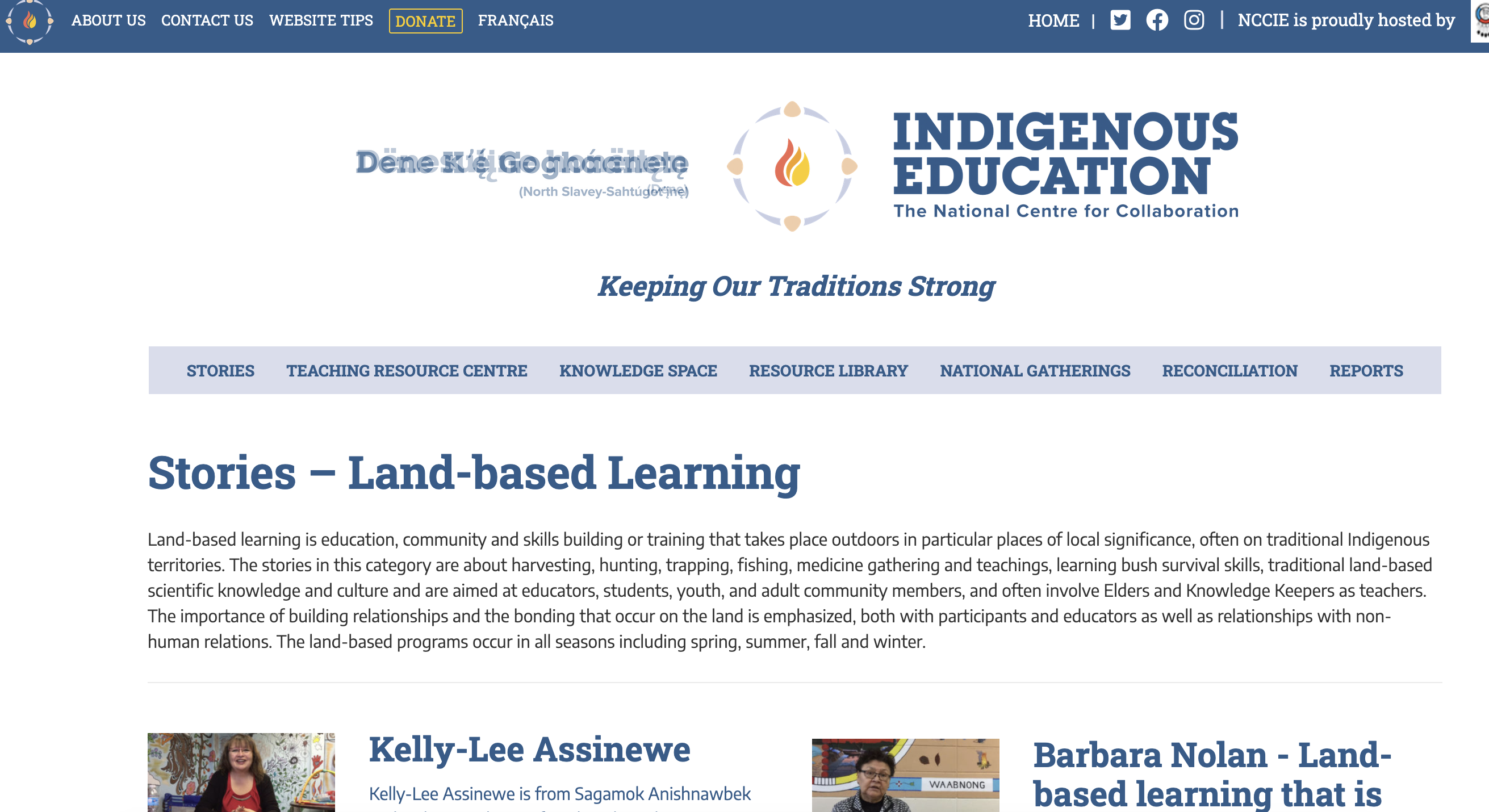 National Centre for Collaboration in Indigenous Education (NCCIE) Land ...